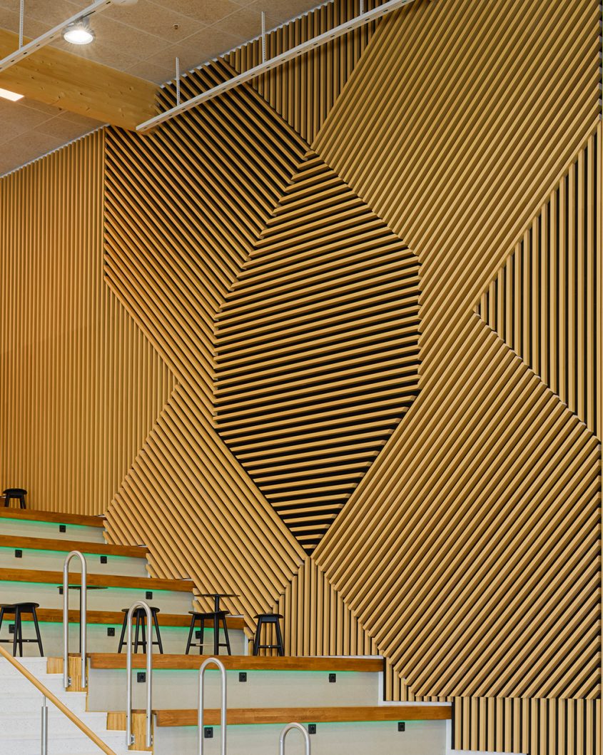 Feature Wall of Wood Slats | Gustafs Scandinavia