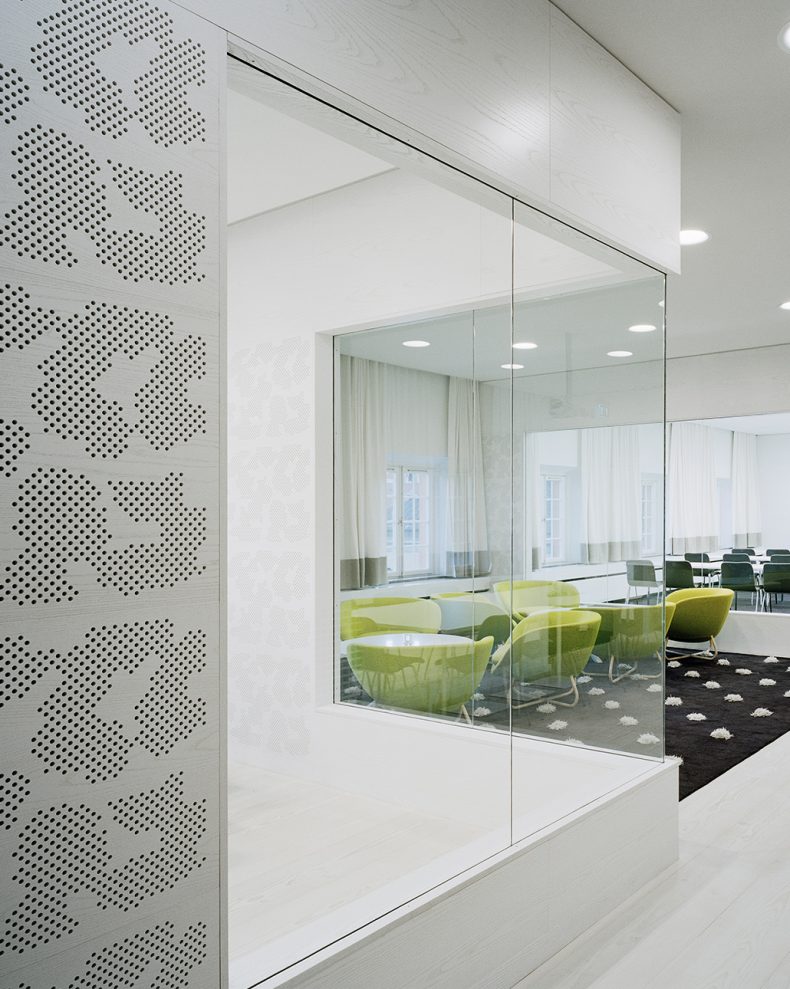 Bespoke Perforation Pattern in Office | Gustafs Scandinavia