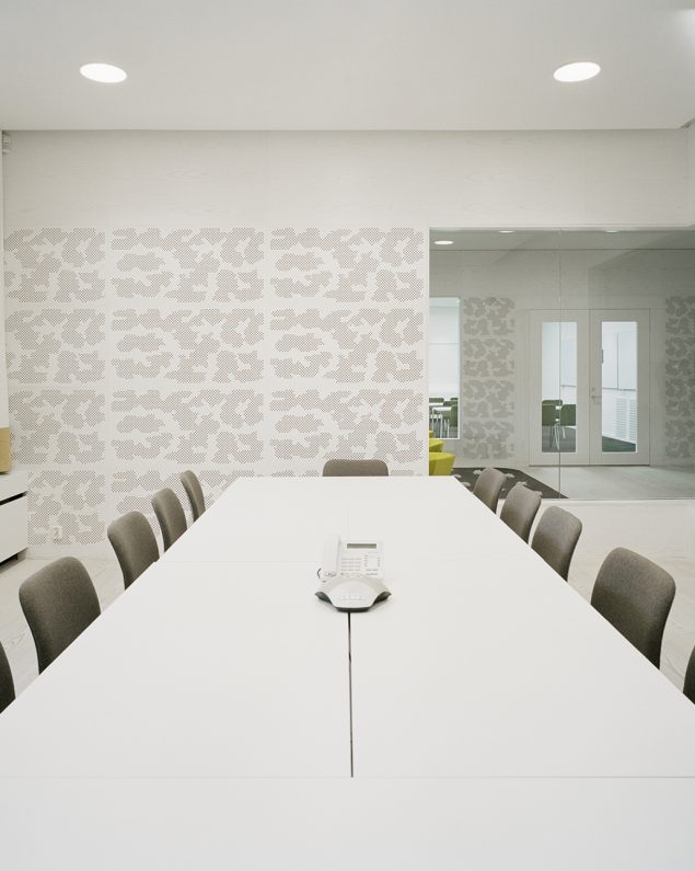 Bespoke Perforation Pattern in Office | Gustafs Scandinavia