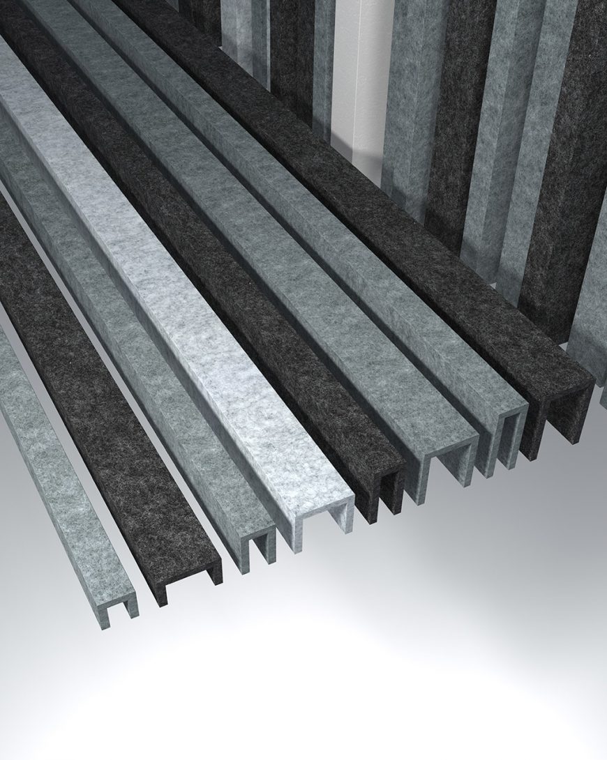 Feltfon Linear Rib | sound absorbing walls and ceilings from Gustafs ...