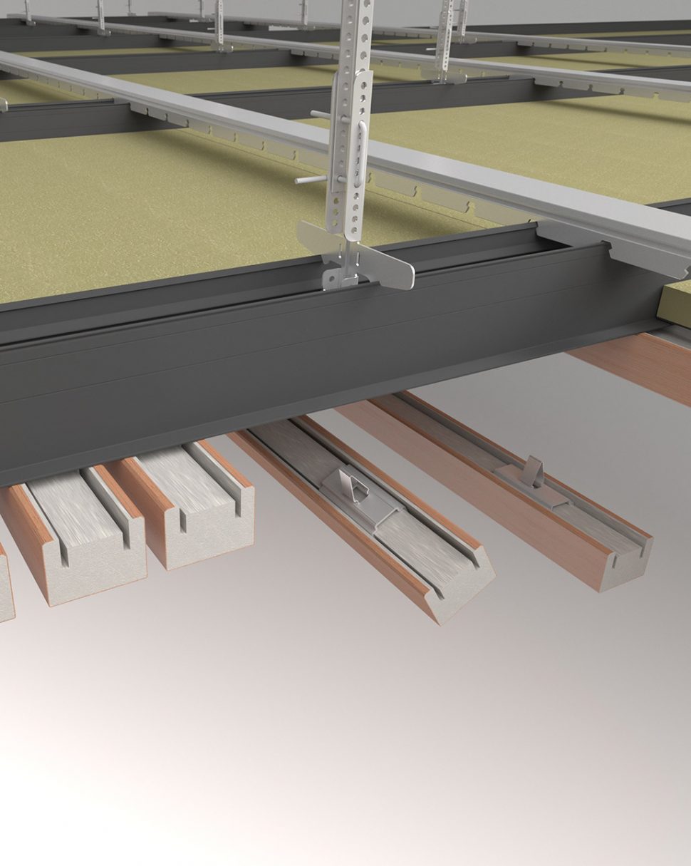 Linear Rib Installation - Ceiling | Gustafs Scandinavia