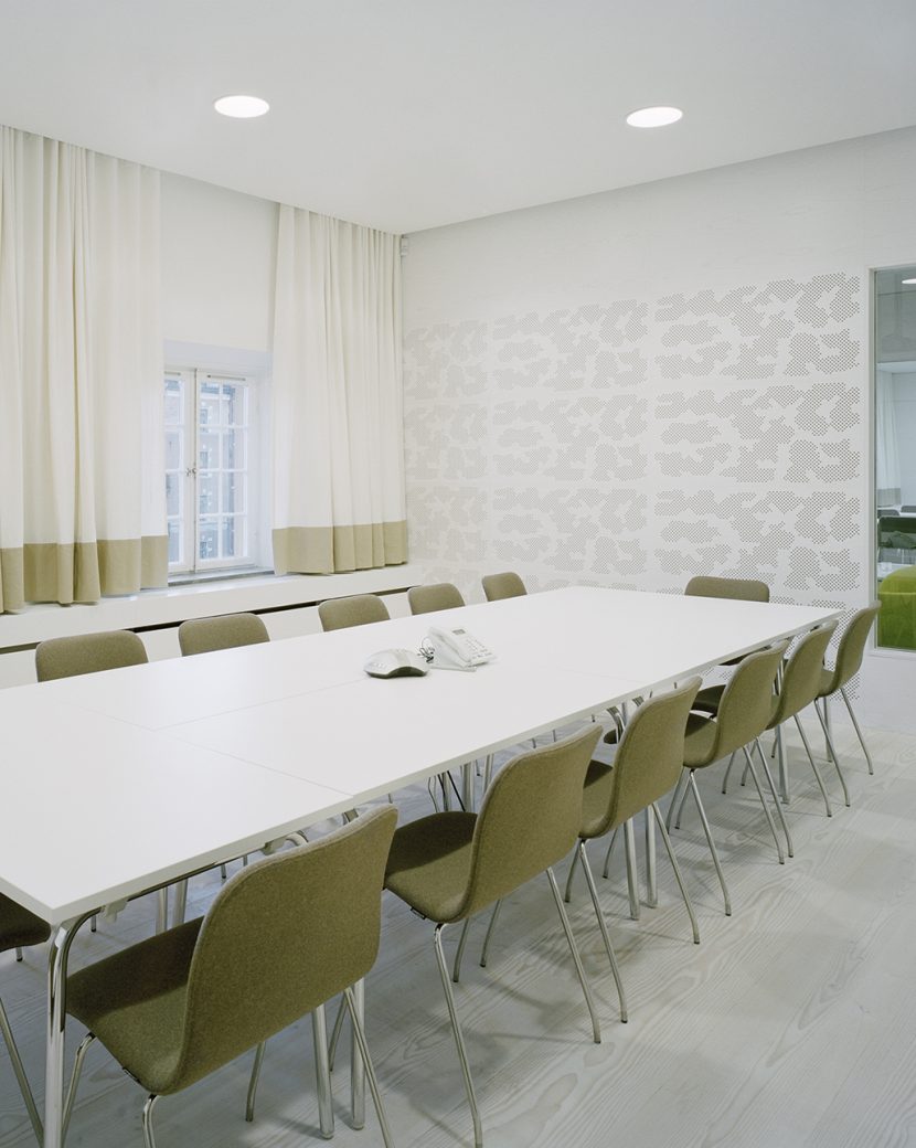 Bespoke Perforation Pattern in Office | Gustafs Scandinavia