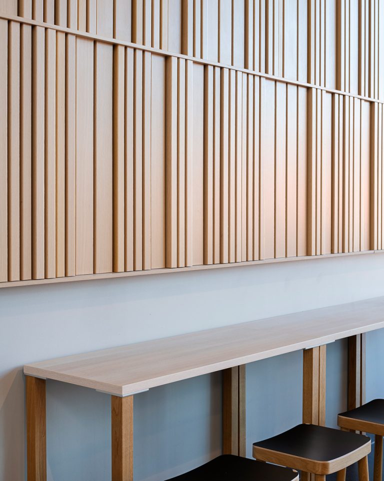 Oak ribs running throughout school | Gustafs Scandinavia