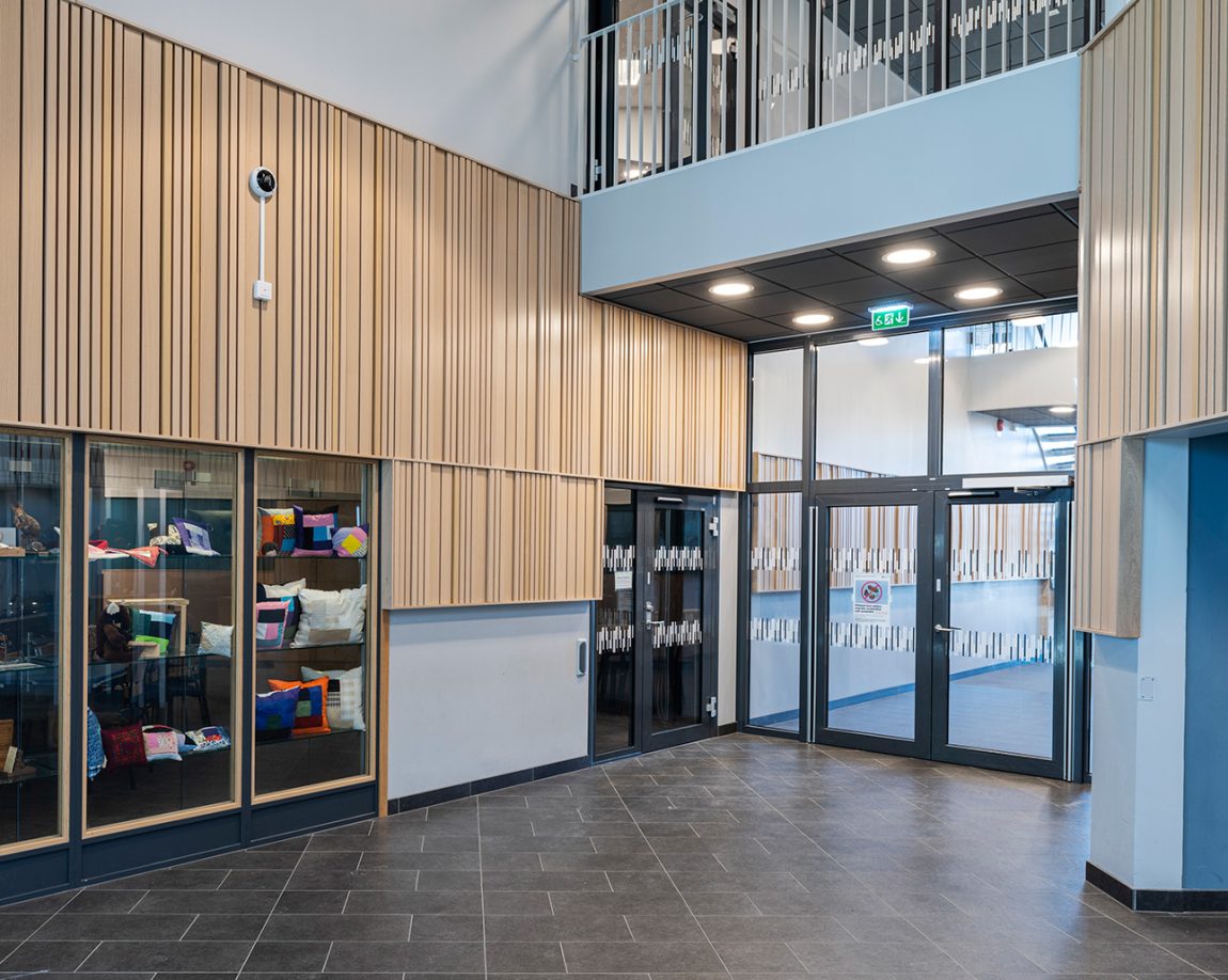 Oak ribs running throughout school | Gustafs Scandinavia